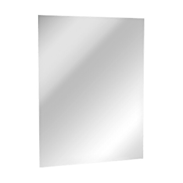 American Specialties, Inc. 24" x 36" Frameless Stainless Steel Mirror ...