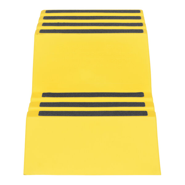 Vestil Yellow Polyethylene Two-Step Step Stool VST-2-Y - 500 lb. Capacity