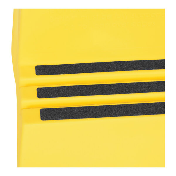 Vestil Yellow Polyethylene Two-Step Step Stool VST-2-Y - 500 lb. Capacity