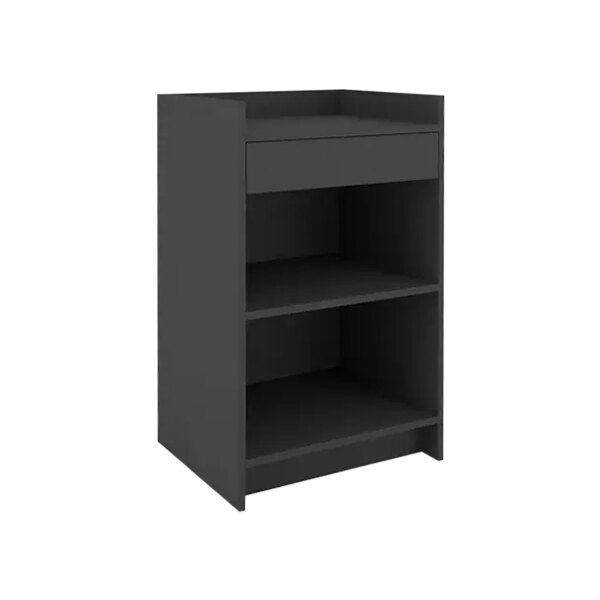 Econoco 24" x 20" x 38" Black Register Stand