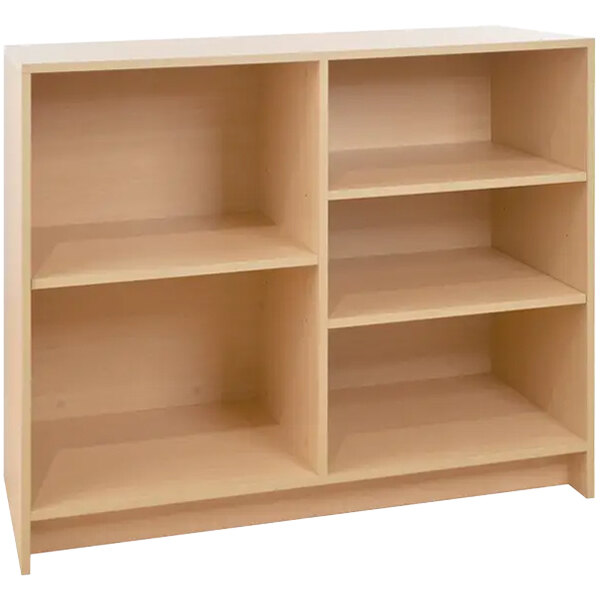 Econoco 72" x 20" x 38" Maple Counter with 5 Compartments