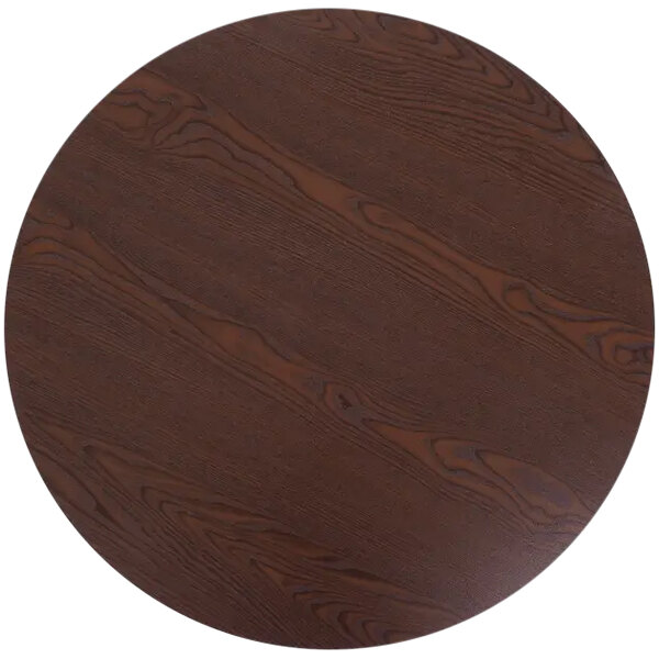 Econoco 30" Brown Woodgrain Round Add-On Top Shelf for Round Bar ...