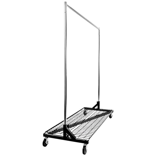 Econoco 60" x 24" Black Wire Shelf Base Accessory for Garment Z-Rack