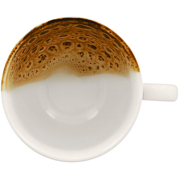 RAK Porcelain Wild 9.45 oz. Brown Porcelain Coffee Cup - 12/Case