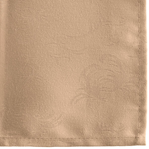 Snap Drape Windsor Damask Sandalwood 20" x 20" 100% Polyester Cloth Napkin