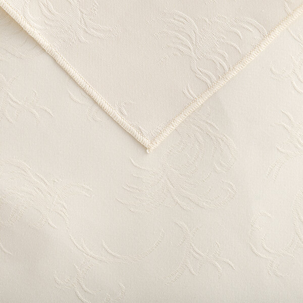 Snap Drape Windsor Damask Ivory 54" x 54" 100% Polyester Cloth Table Cover