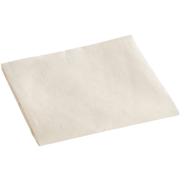 Snap Drape Windsor Damask Ivory 54" x 54" 100% Polyester Cloth Table Cover