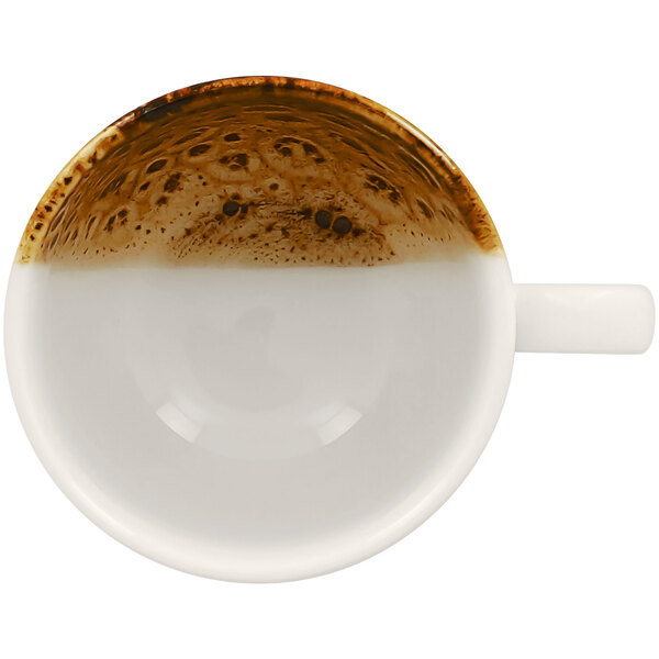 RAK Porcelain Wild 6.75 oz. Brown Porcelain Coffee Cup - 12/Case