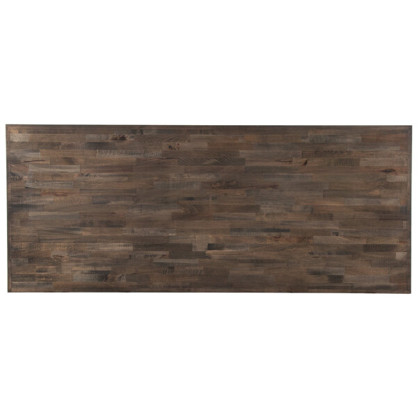 Lancaster Table & Seating Mid-Century 30" x 72" Standard Height Butcher ...