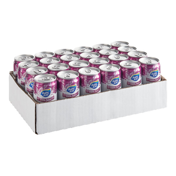 Ruby Kist Prune Juice 7.2 fl. oz. Can - 24/Case