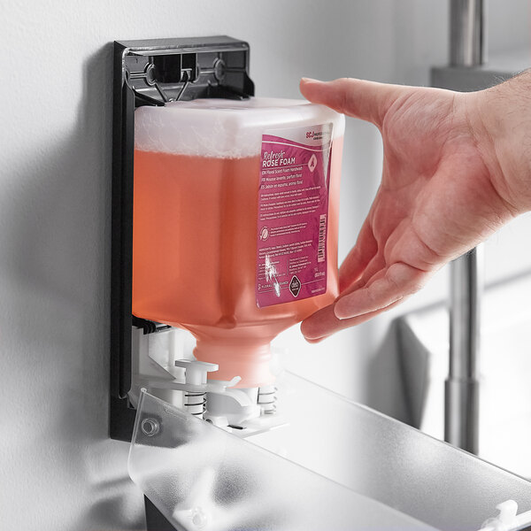 SC Johnson Professional Refresh RFW1L 1 Liter Rose Foaming Hand Soap ...