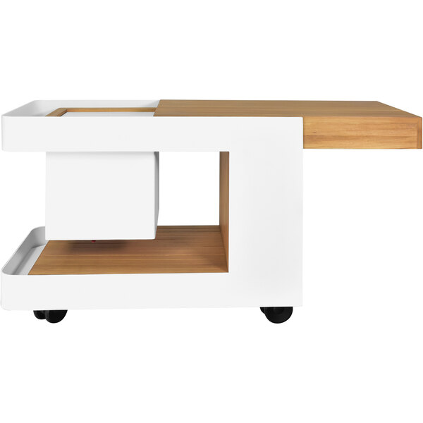 Astella INDU-BAR ISLE White Outdoor Mobile Bar / Side Table