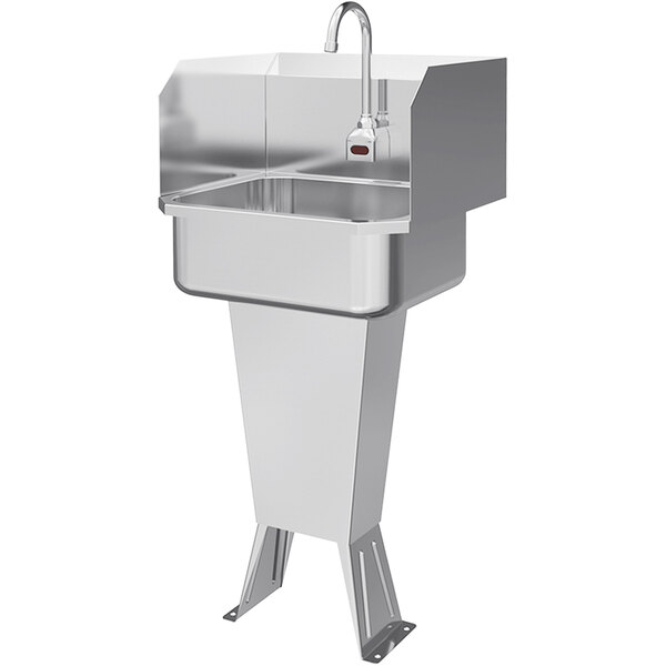 Sani-Lav ES2-503L 19" x 18" Floor Mounted Hands-Free Sink with 1 AC ...