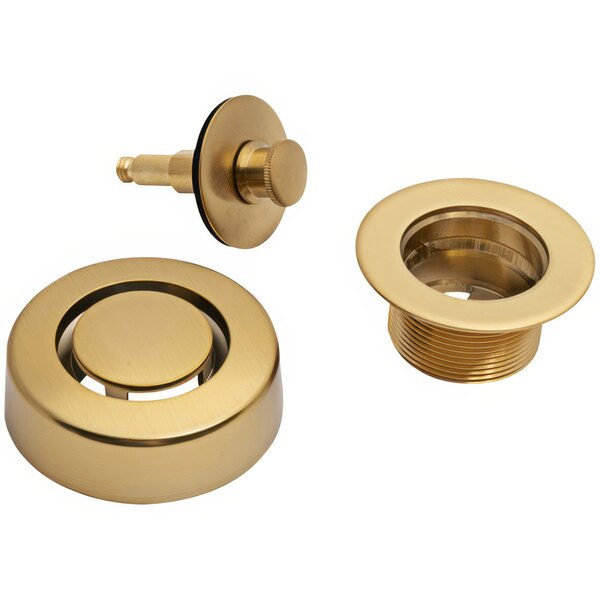 Dearborn by Oatey Dblue K99BGPS Trim Kit with Brushed Gold Push n' Pull ...
