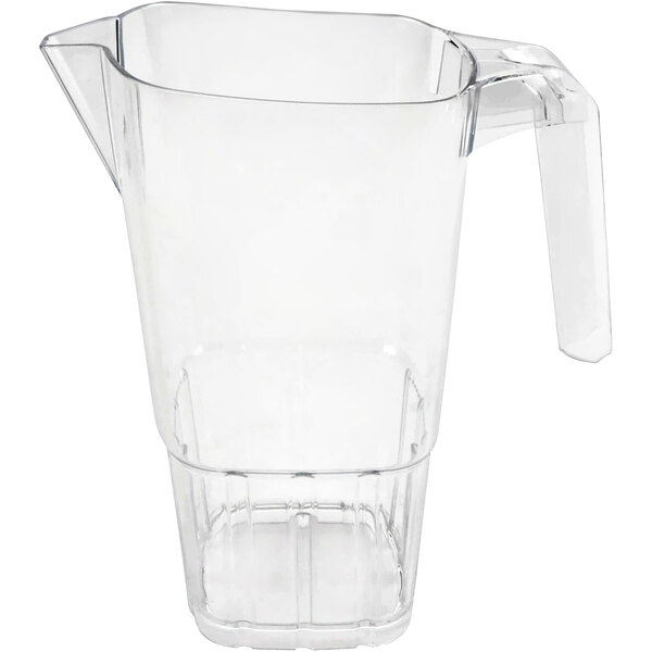 GET 33 oz. Clear SAN Plastic Stackable Pitcher - 12/Pack