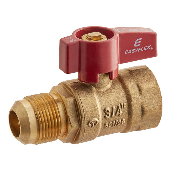 Easyflex G012-33 5/8" Brass Gas Valve with 3/4" Female NPT Ball Valve