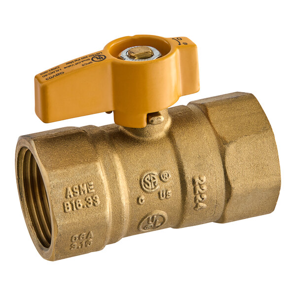 Easyflex GV-100 Brass Gas Valve with 1" Female NPT Connections