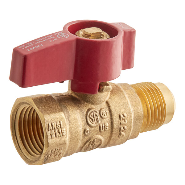 Easyflex G038-31 1/2" Brass Gas Valve with 1/2" Female NPT Ball Valve