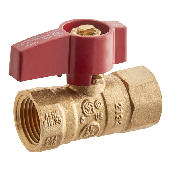 Easyflex GV-034 Brass Gas Valve with 3/4" Female NPT Connections