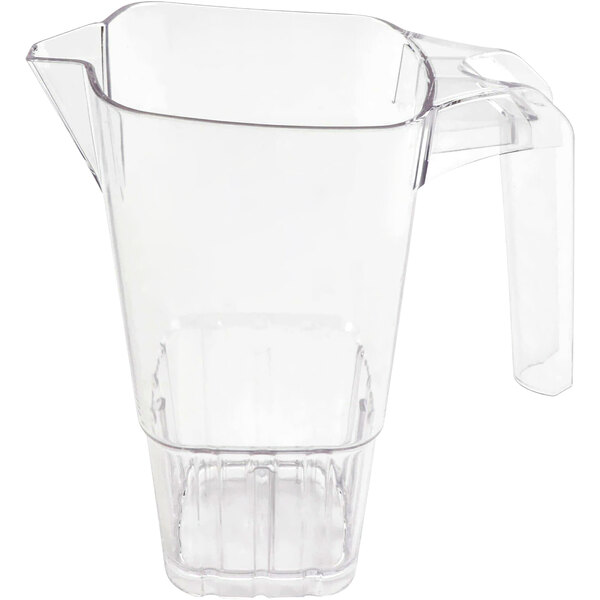 GET 64 oz. Clear SAN Plastic Stackable Pitcher - 12/Pack