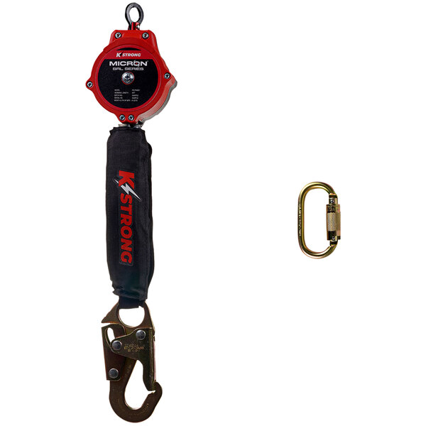 KStrong Micron 6' Dyneema Web Self-Retracting Lifeline with Steel Snap ...