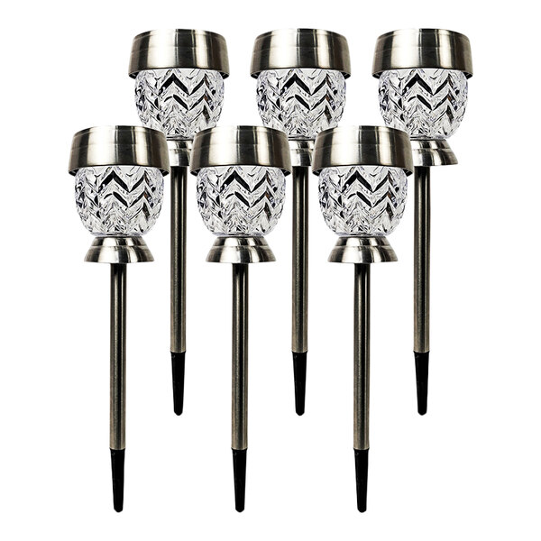 Bliss Outdoors 14 1/2" Solar Powered LED Pathway Lights with Flower ...