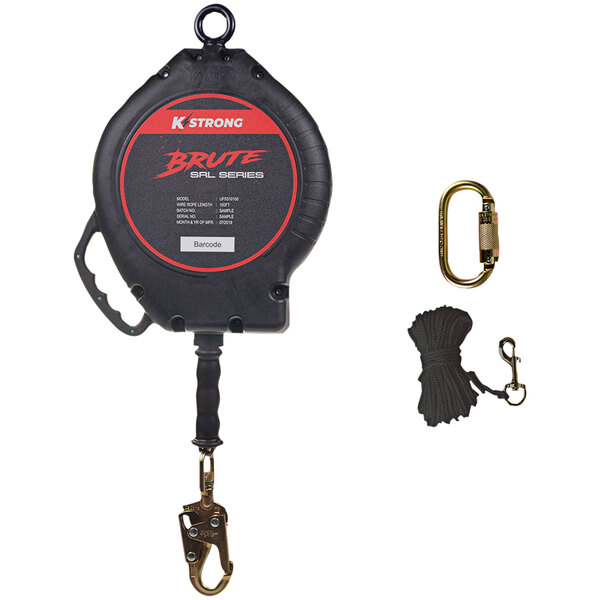 KStrong BRUTE 100' Galvanized Steel Self-Retracting Lifeline UFS310100