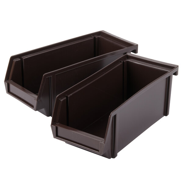 Vollrath 4841-01 Traex® Brown Self-Serve Condiment Bin Stand Set with 2 ...