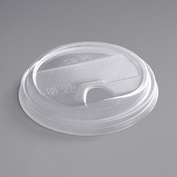World Centric 9Q-24 oz. PLA Plastic Compostable Cold Cup Sip Lid - 1000 ...