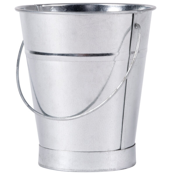 American Metalcraft GP4 Mini Galvanized Pail - 4 3/8"