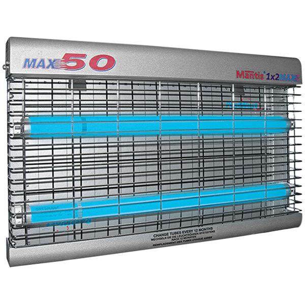 PestWest Mantis MAX50 125-000196 1x2 Gray Dual Voltage Insect Light ...