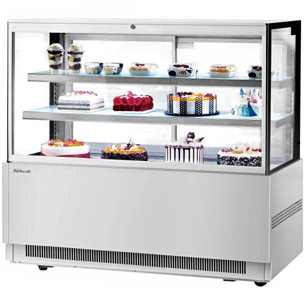 Turbo Air TBP60-54FN-S 59" Square Glass Three-Tier Stainless Steel ...