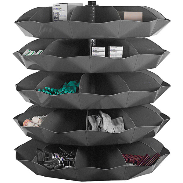 Durham Mfg 58" 50-Compartment Revolving Rotabin with 1605-95