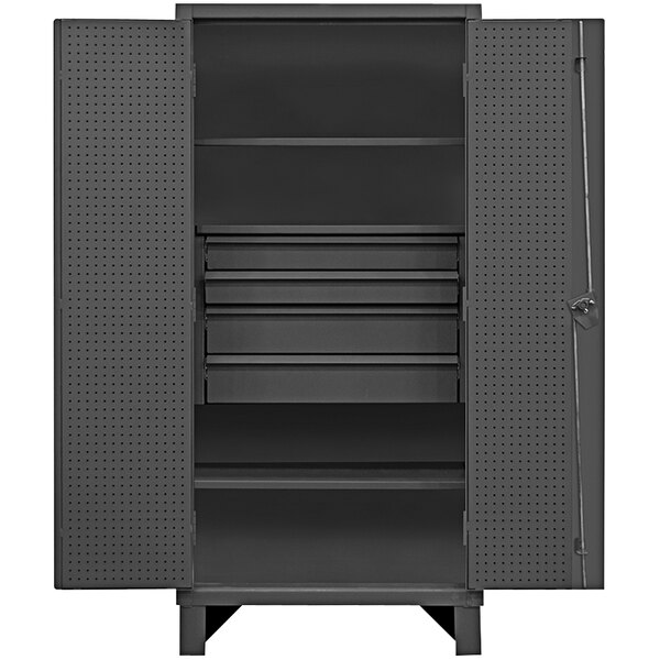 Durham Mfg 12 Gauge 36" x 24" x 78" 3-Shelf Steel Storage Cabinet with ...