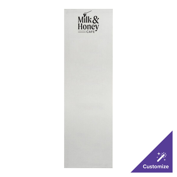 Choice 4 1/4" x 14" Squared Corner Customizable Waterproof Menu