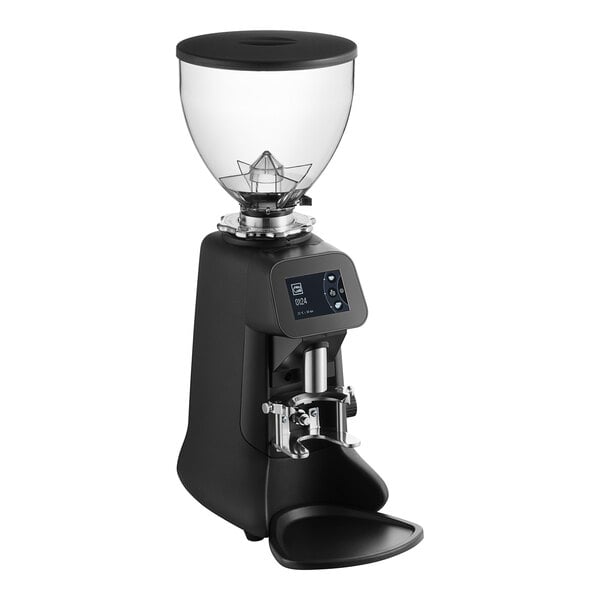 HeyCafe Buddy 2.6 lb. Black On-Demand Espresso Grinder - 110V