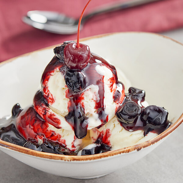 Oringer Wild Cherry Dessert / Sundae Topping 3/4 Gallon - 3/Case