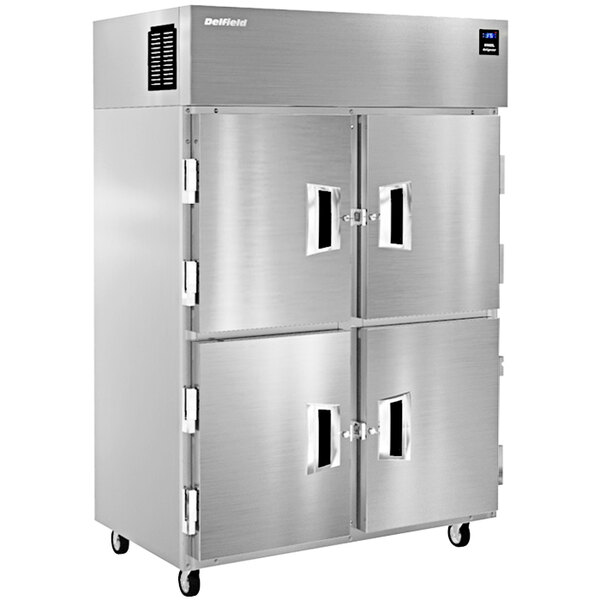 Delfield 6151XL-SH 50" Two Section Half Door Reach-In Freezer - 115V
