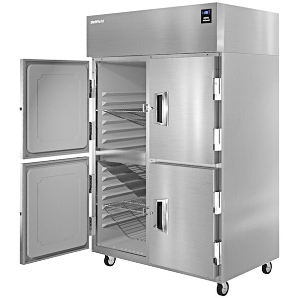 Delfield 6151XL-SH 50" Two Section Half Door Reach-In Freezer - 115V
