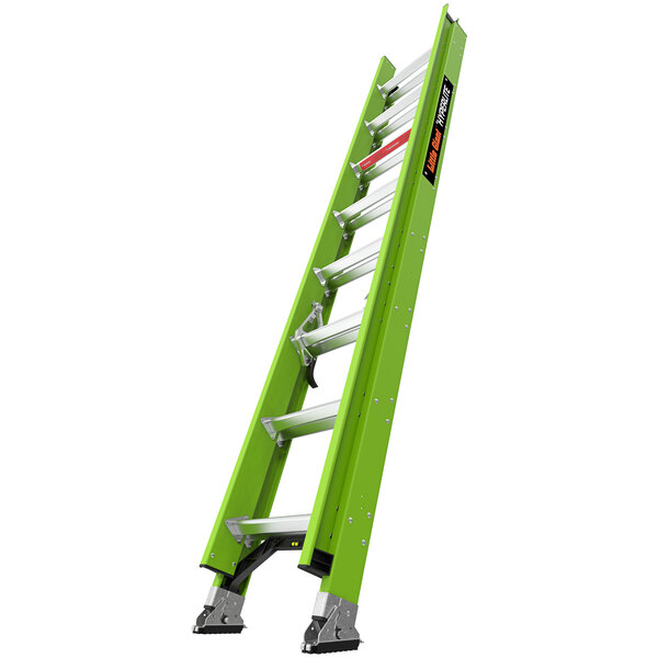 Little Giant HyperLite 16' Type 1A Green Fiberglass Extension Ladder ...