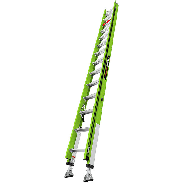 Little Giant HyperLite 28' Type 1AA Green Fiberglass Extension Ladder ...