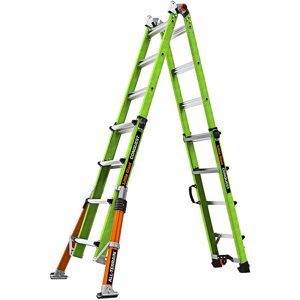 Little Giant Conquest 2.0 9' - 15' Type 1A Green Fiberglass All-Terrain ...