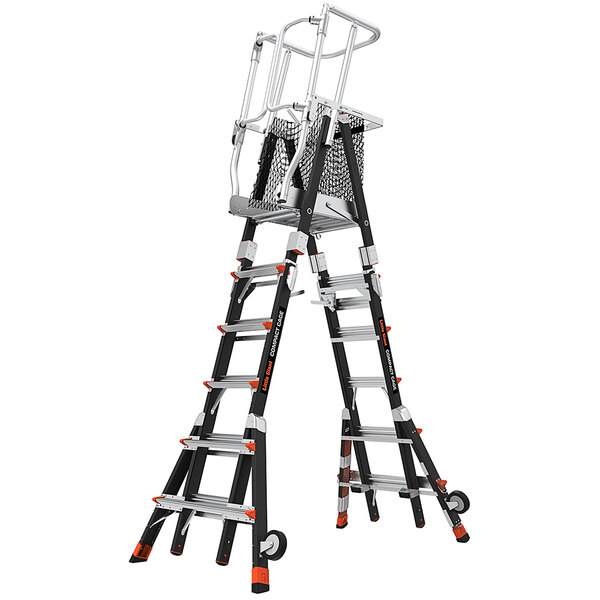 Little Giant 6' - 10' Type 1AA Fiberglass Compact Safety Cage with Side ...