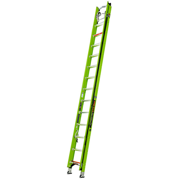 Little Giant HyperLite 28' Type 1AA Green Fiberglass Extension Ladder ...