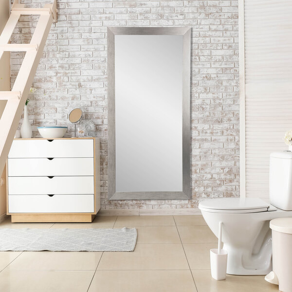 BrandtWorks 32" x 71" Silver Grain Finish Mirror