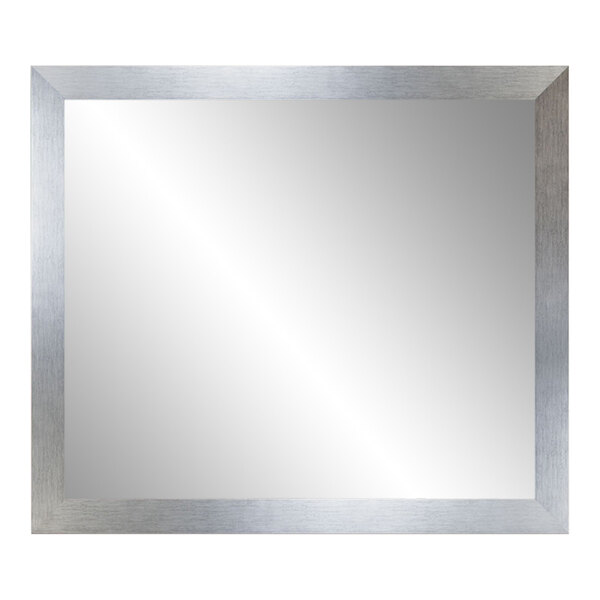 BrandtWorks 40" x 46" Silver Grain Finish Mirror