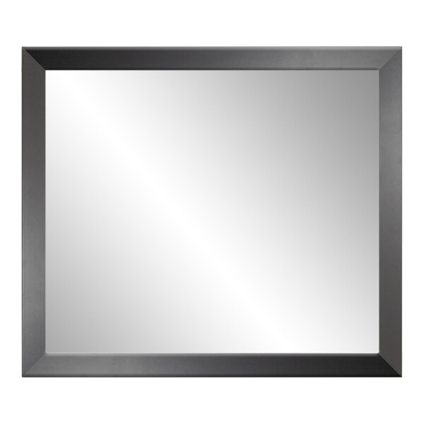 BrandtWorks 40" x 46" Matte Black Finish Mirror