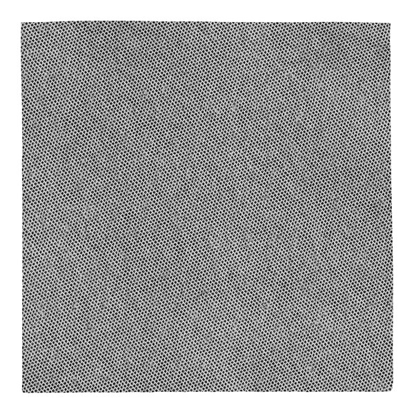 Choice Black Customizable Tweed Linen-Feel 1/4 Fold Beverage Napkin 10 ...