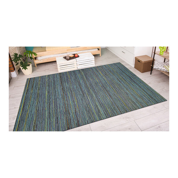 Couristan Cape Hinsdale 2' 3" x 7' 10" Teal / Cobalt Runner Rug