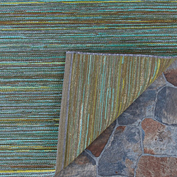 Couristan Cape Hinsdale 7' 10" x 10' 9" Teal / Cobalt Area Rug